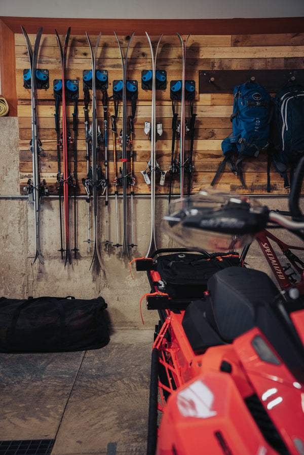 Wall Mount Ski Rack: Smart Storage for Skis and Gear - Gravity Grabber®